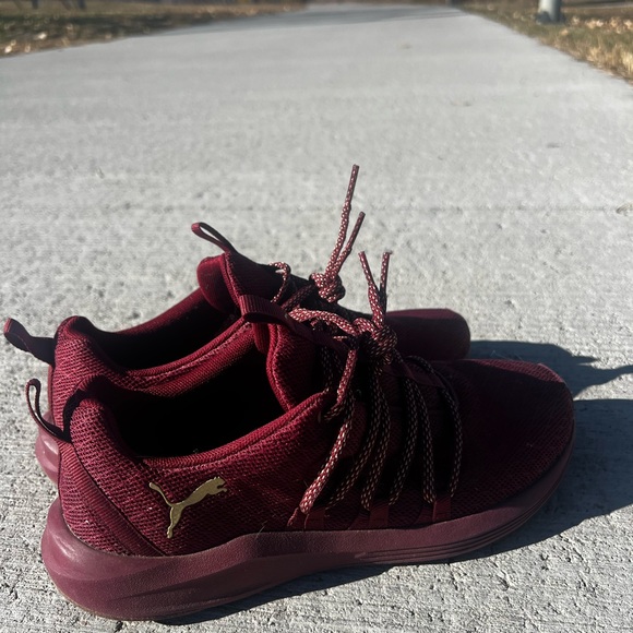 Puma | Shoes | Puma Womens Deep Red Sneakers | Poshmark